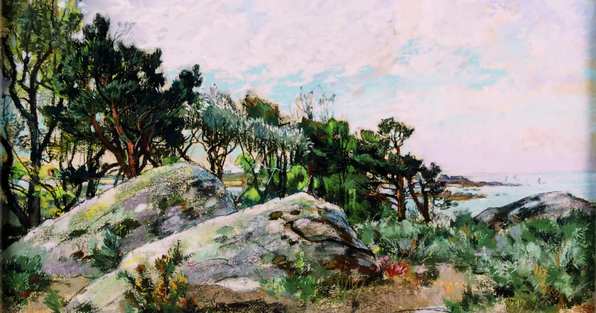 Alexandre Nozal, Concarneau, pointe du Cabellou vu de Kerandon | Le ...